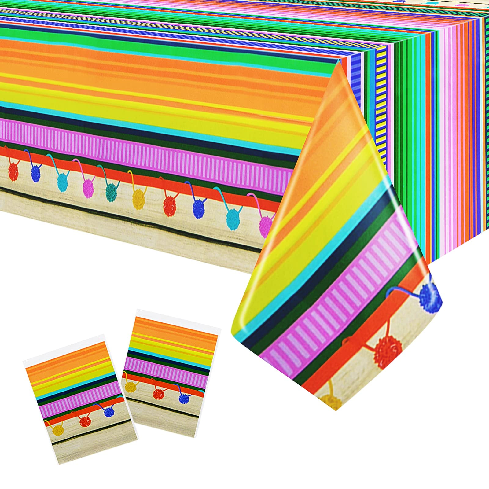 2PCS Mexican Table Cloth For Fiesta Themed Party Decorations 2pcs-mexican-table-cloth-for-fiesta-themed-party-decorations