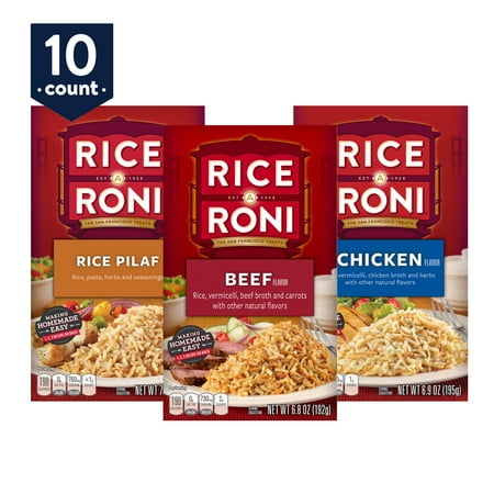 Rice-a-Roni Dinner Classics, Variety Pack, 10 Count - Walmart.com