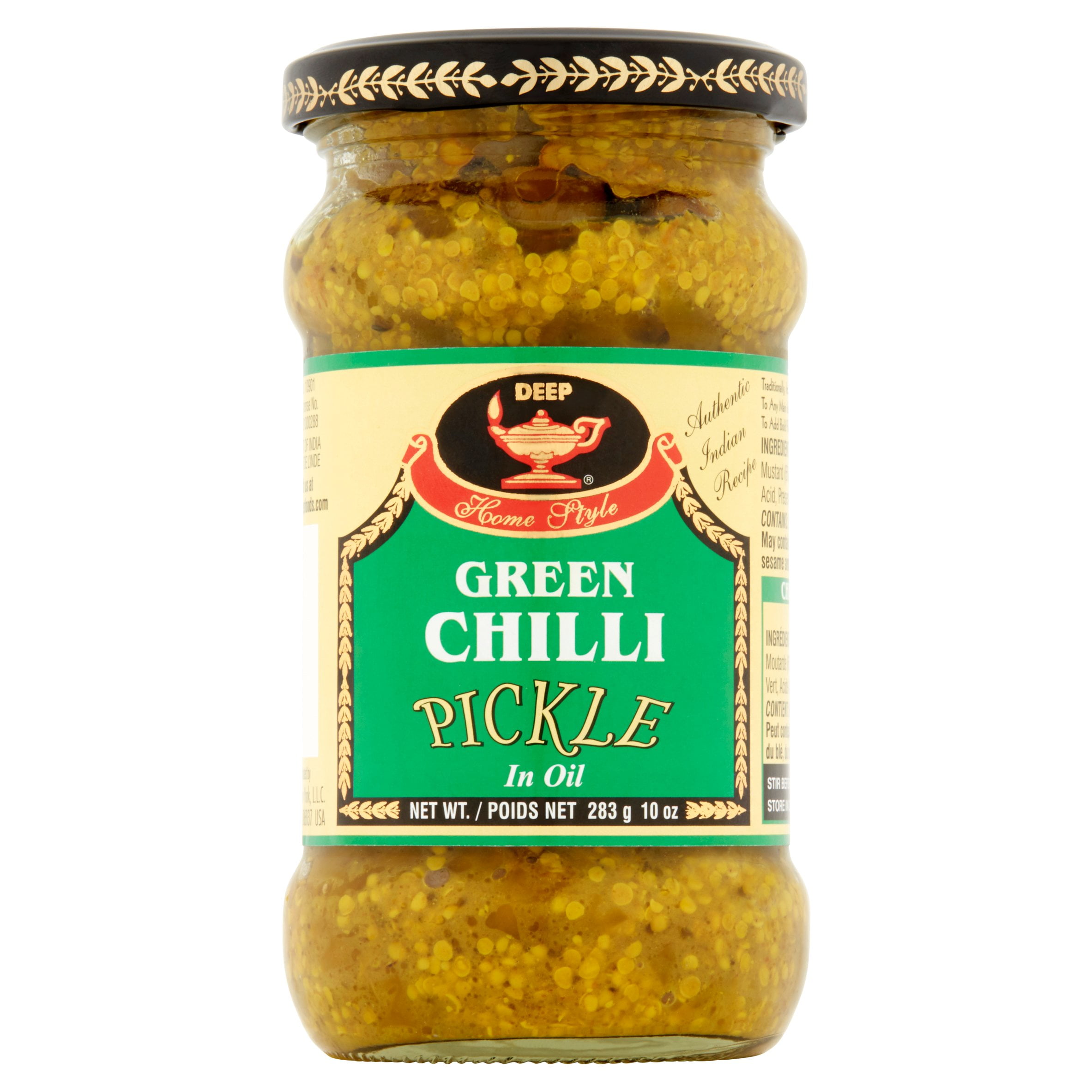 Deep Home Style Green Chili Pickle in Oil, 10 oz - Walmart.com