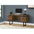 Desks | 60” Contemporary Home Office Computer Desk with Storage Drawers ...