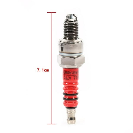 TOPINCN High Performance 3 Electrode Spark Plug for Scooter ATV Quads ...