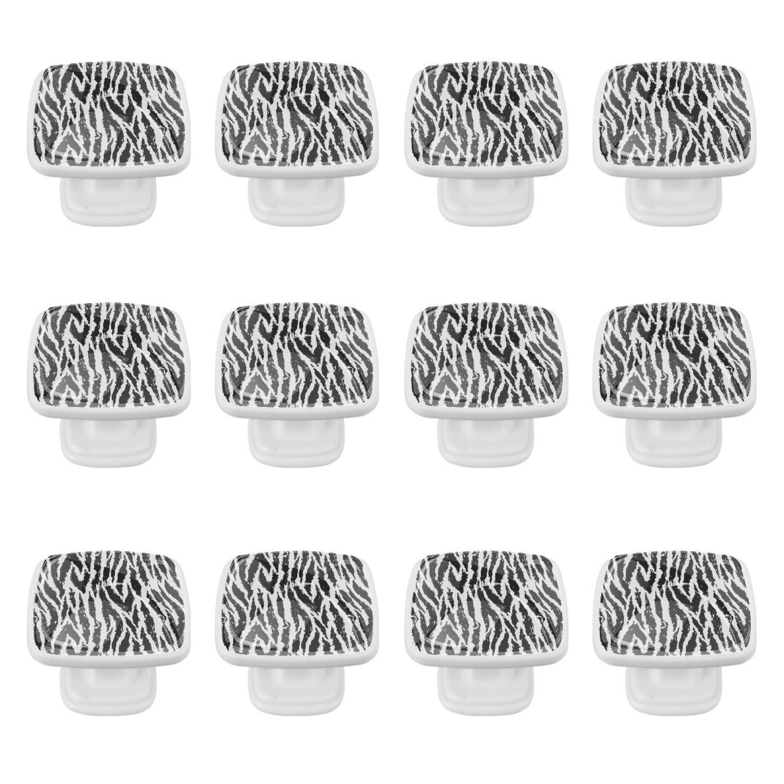 12 Pieces Drawer Pulls Handle Square Wardrobe Cabinet Tiger Skin ...