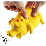 Kiddopark Squeaky Pig Dog Toys, 2 Pack Soft Rubber Chew Toys ...