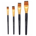 4x/Set Artist Paintbrushes Watercolor Paint Brush Practical Flat ...