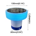 Adjustable Solar Pool Ionizer, Floating Chlorine Tablet Dispenser with ...