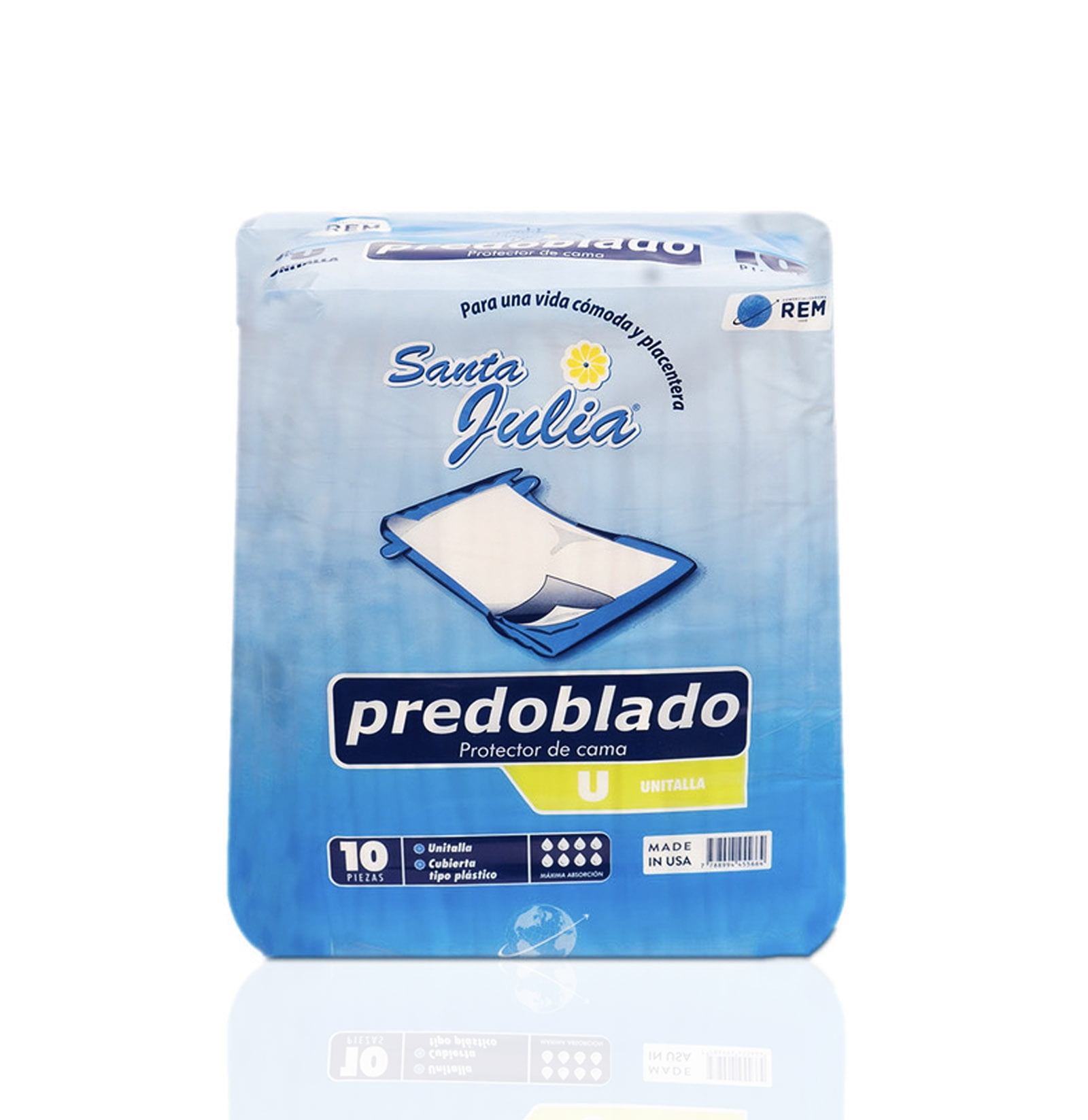 Protector De Cama Predoblado Caja 80 Pzs Santa Julia Unitalla | Walmart ...