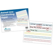Raised Line Writing Paper - Red and Blue Lines -Package of 50 - Walmart.com