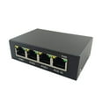 4 Port Gigabit POE Extender 100/1000M Network Switch Extender IEEE802.3Af/At Plug&Play for PoE ...