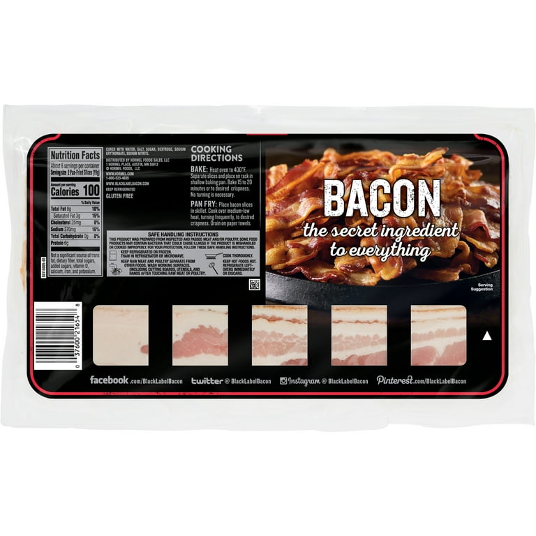 Bacon Package Label
