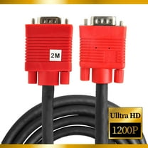 Element-Hz™ VGA Cable for Computers, Televisions & More! (Red Ends = 2 ...