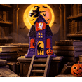 Summerween Haunted House Blow Mold Light Up, Halloween Blow Mold ...
