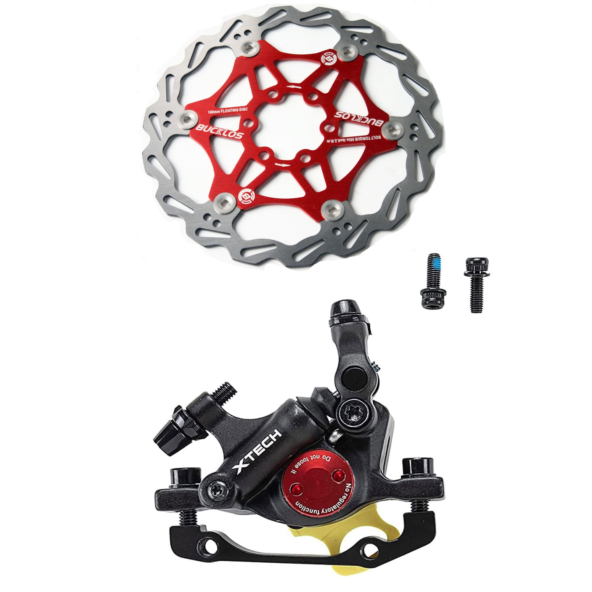 BUCKLOS Zoom HB-100 MTB Bicycle Line Hydraulic Disc Brake Front Rear ...