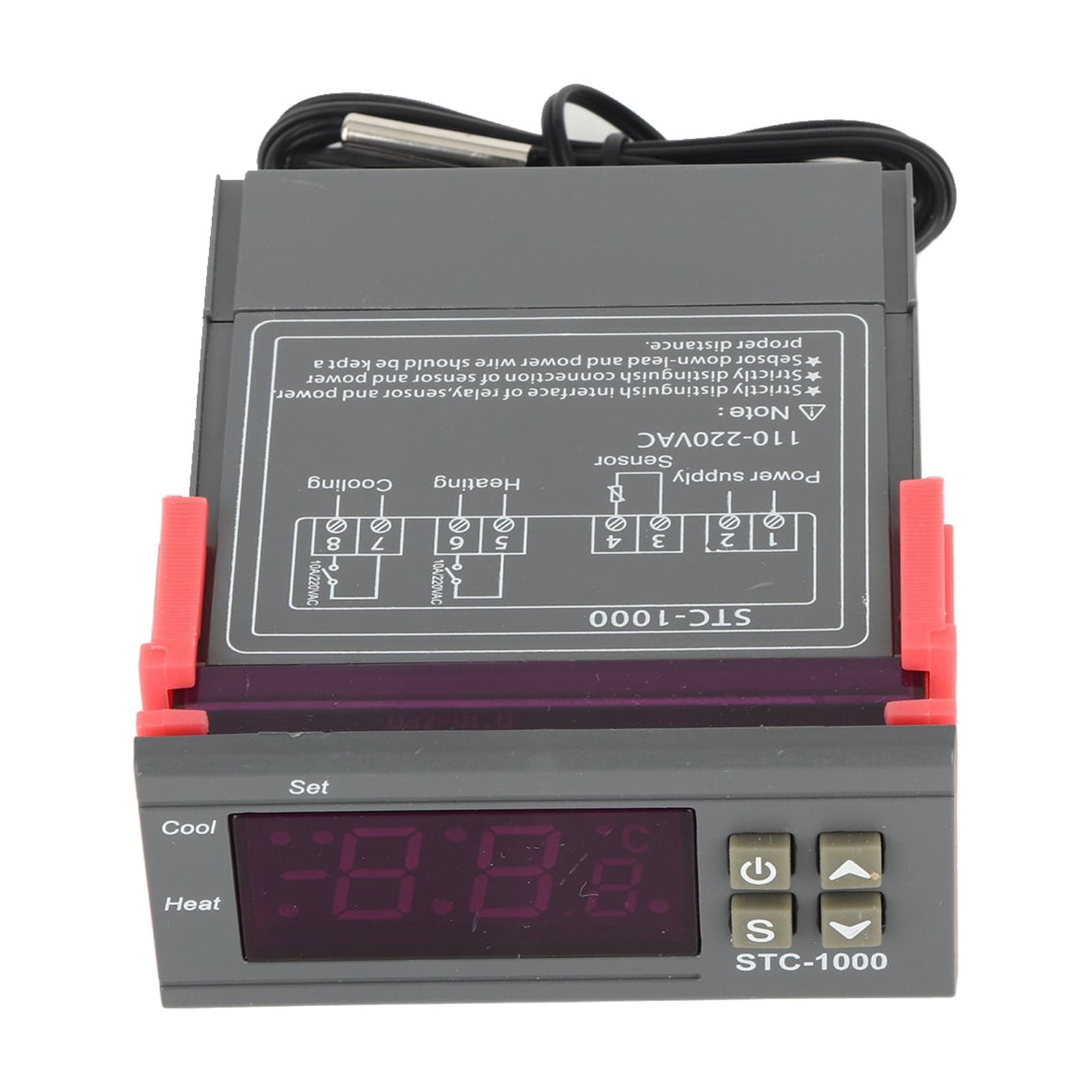 Controlador de temperatura digital Nikou Sensor de temperatura 110-220 ...