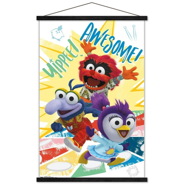 Disney Muppet Babies - Awesome Wall Poster with Wooden Magnetic Frame ...