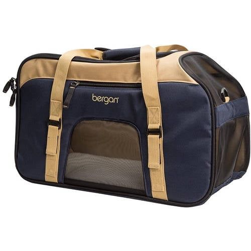 Bergan Pet Top Opening Comfort Carrier, Large, Navy, 19" x 10" x 13 ...