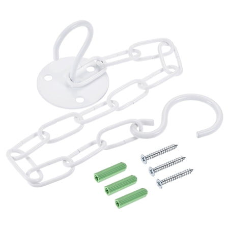 Uxcell S Shape Bracket 15.8 Inch Hanging Chain Wall Mount Ceiling Hook ...
