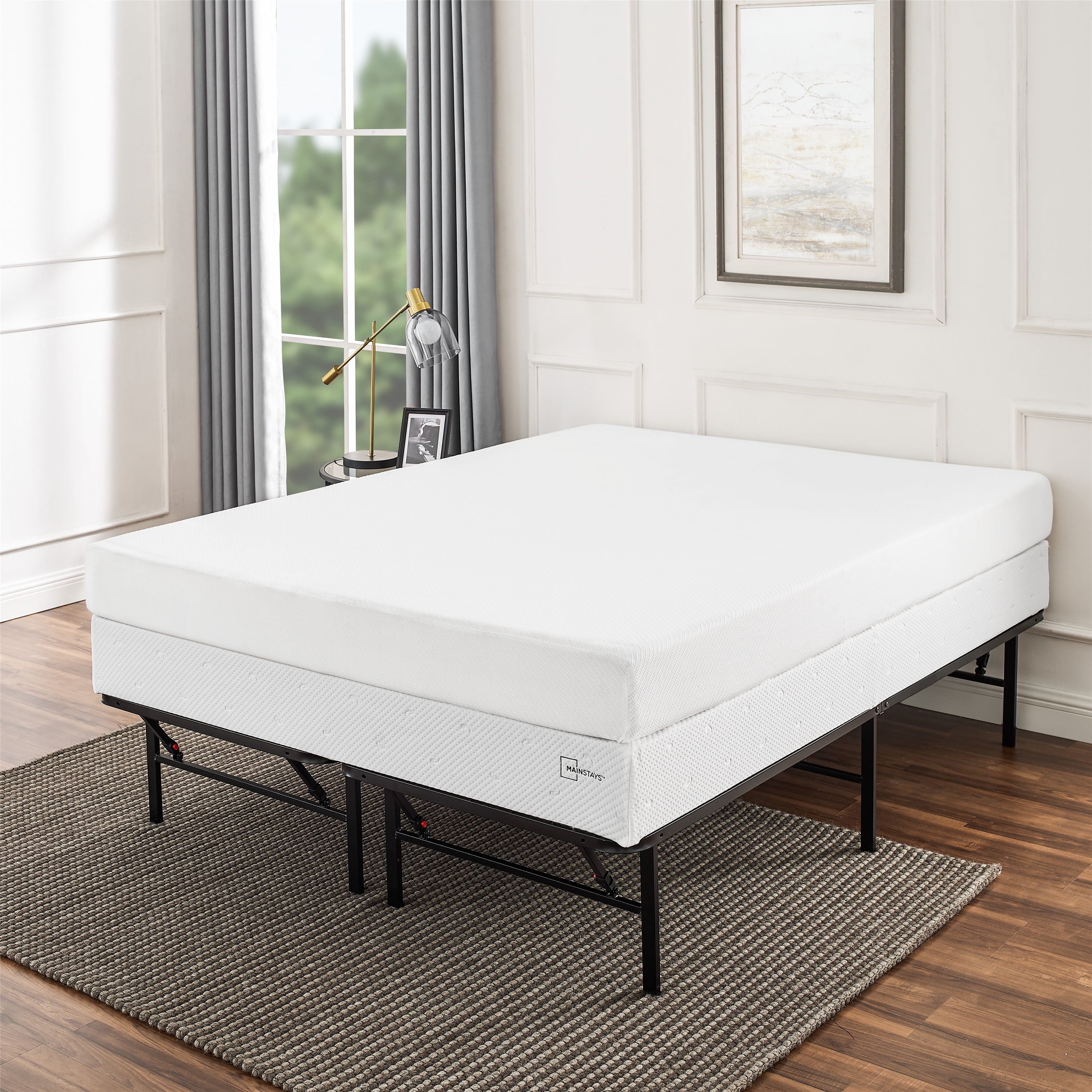 Mainstays 7" Easy Assembly Smart Box Spring, Queen | BigEasyMart.com
