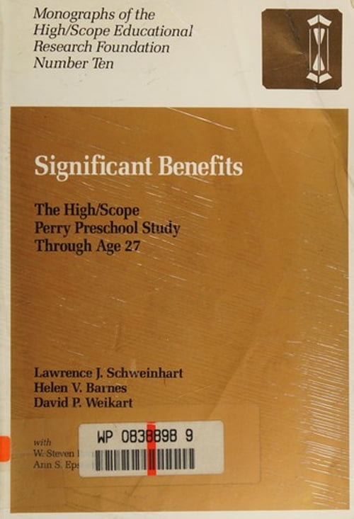 Pre-Owned Significant Benefits : The High/Scope Perry Preschool Study ...