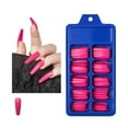 Acrylic Nail Full Coverage Nails Clear French Nail Tips Coffin False