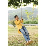 Wooden Round Disc Plate Swing Seat With Hanging Rope - Walmart.com