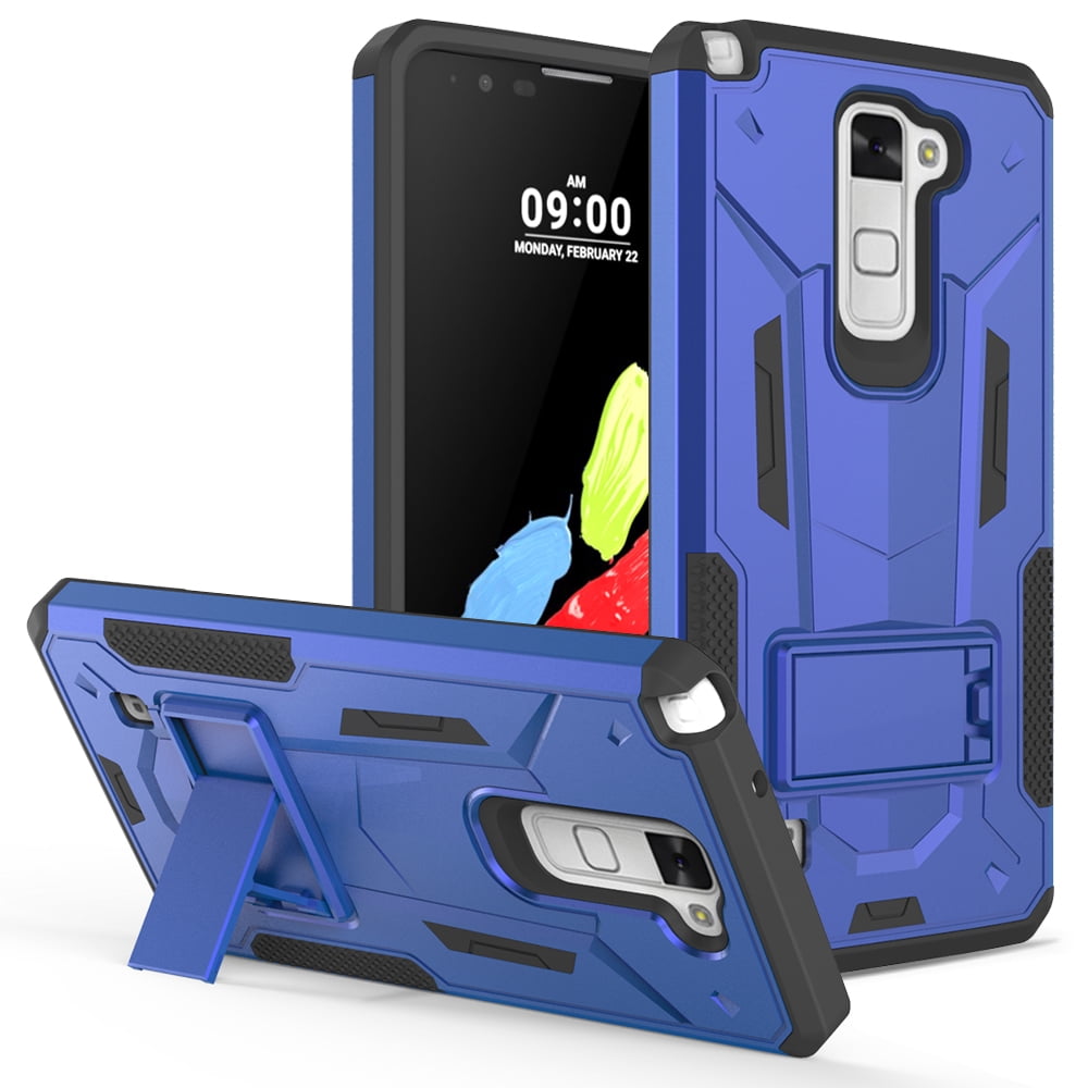 Zizo LG Stylo 2 Plus MS550 Case [Hybrid Dual Layered] with [Built in ...