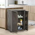 Inval America Heavy Duty Medium Storage Cabinet with 2 Doors, Espresso ...