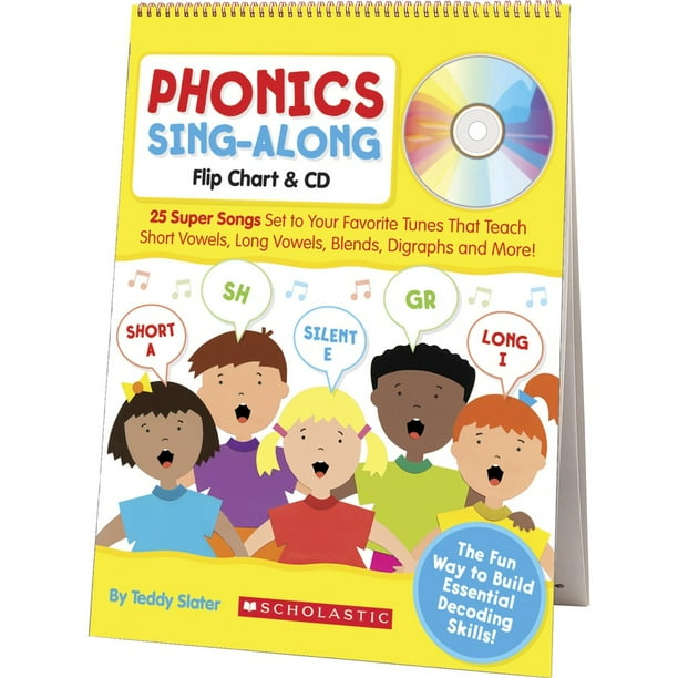 Scholastic, SHS510435, K-2 Phonics Sing-Along Flip Chart, 1 Each, Multi ...