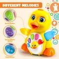 JOYIN Interactive Yellow Duck Musical Toy with Dancing, Walking, LED ...
