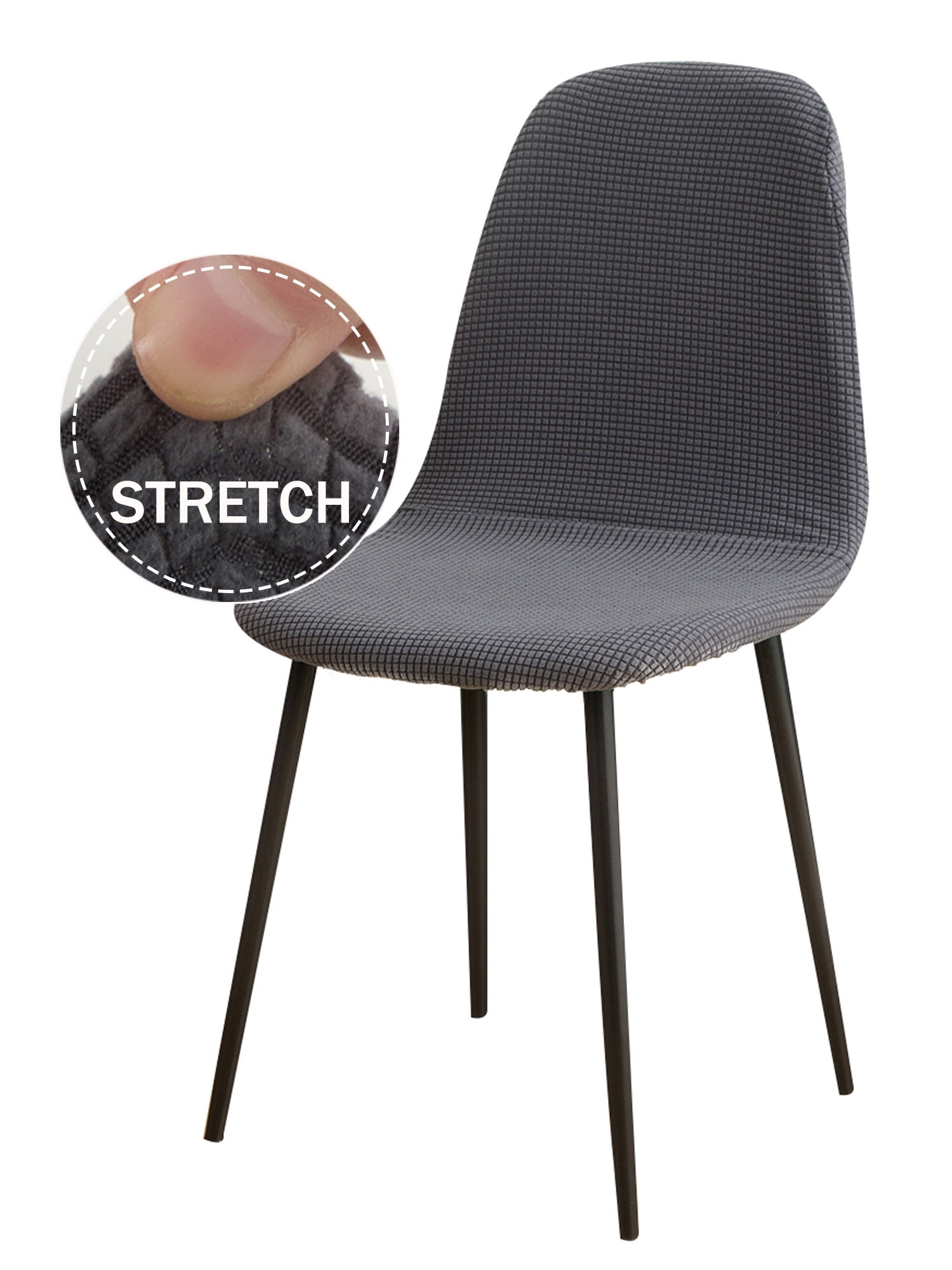 KBOOK Stretch Shell Chair Covers Jacquard Armless Mid-Century Modern ...