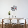 9.84in Round Wall Clock Frameless No Glass Silent Non-Ticking Pvc Board ...