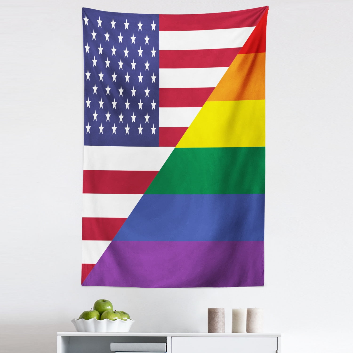 Pride Tapestry, Conceptual Flag with American Pride Colors Activism ...