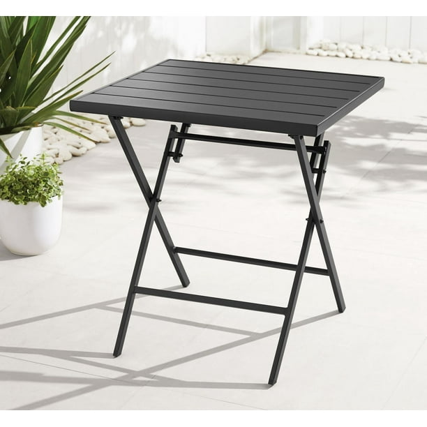 Mainstays Folding Bistro Table, 1 Bistro Table, Silver - Walmart.ca