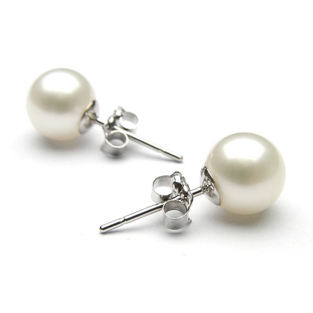 8mmAretesBlancoMallorca AV Anthony Vincent Aretes Perlas Estilo ...