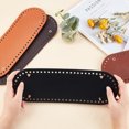 4Pcs 4 Colors PU Leather Oval Long Bag Bottom for Knitting Bag Women ...