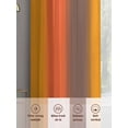 Burnt Orange Brown Ombre Sheer Curtains for Living Room Bedroom ...