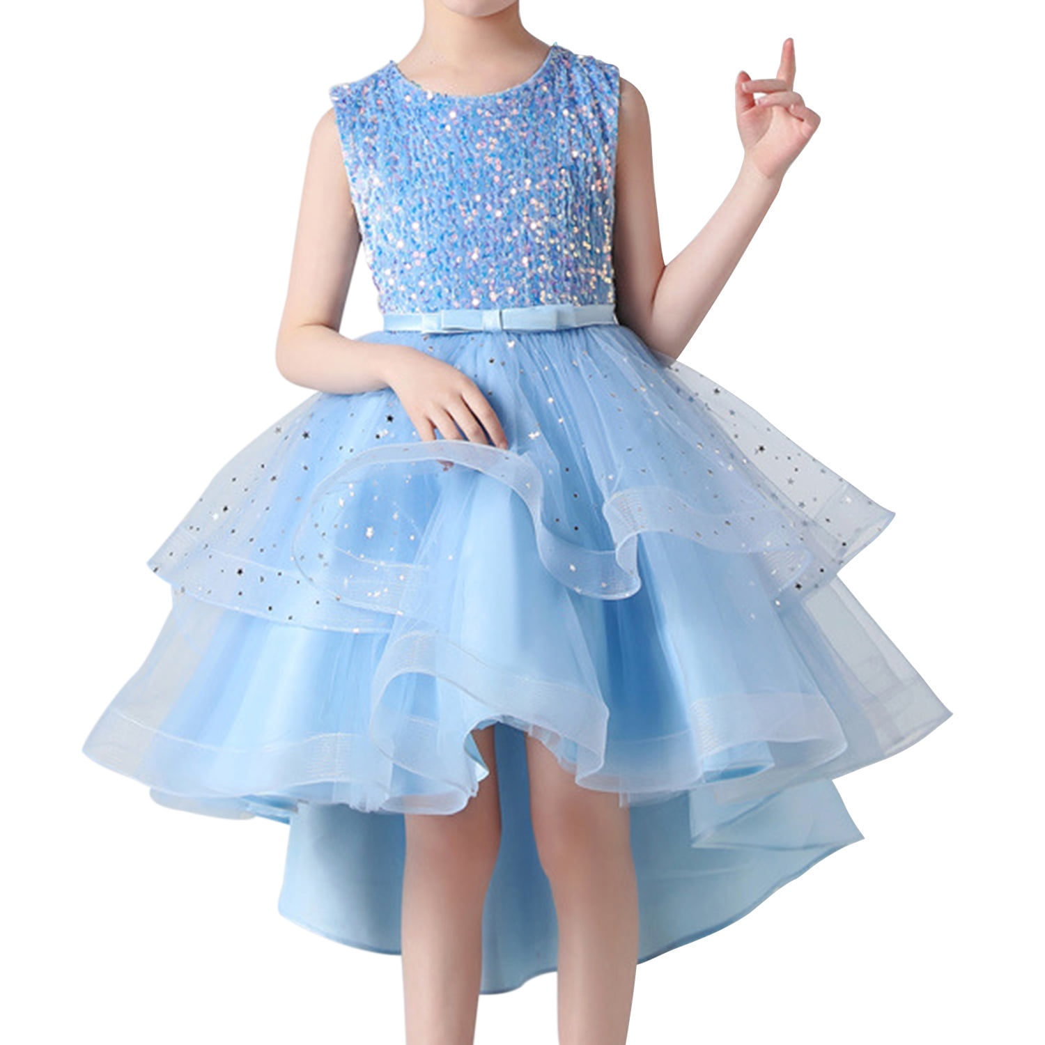 Click here for Ekids Flower Girls Sequin Dress Trailing Dress For... prices