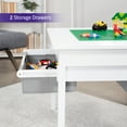 Life Finds Toddler Activity Play Table with Storage Drawers for Lego ...