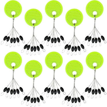 Angling Fishing Rubber Cylindrical Bobber Stopper Stop Float Sinker Black 10pcs - Walmart.com