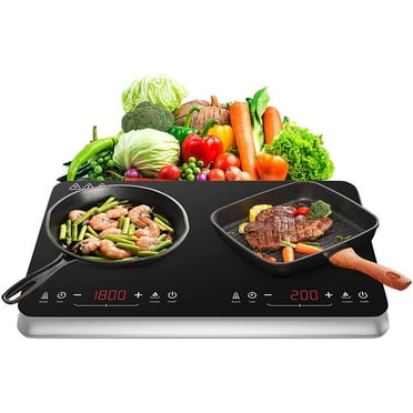 MegaChef Portable Dual Induction Cooktop - Walmart.com
