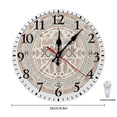 2D Flat Wall Clock Art Print, Silent Non Ticking Battery Operated,T2i ...