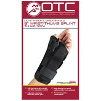 OTC Lightweight Breathable 8 inch Wrist/Thumb Splint/Spica Right Small ...