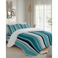 4 Piece Duvet Cover Set Full, Geometric Vertical Stripes Soft ...