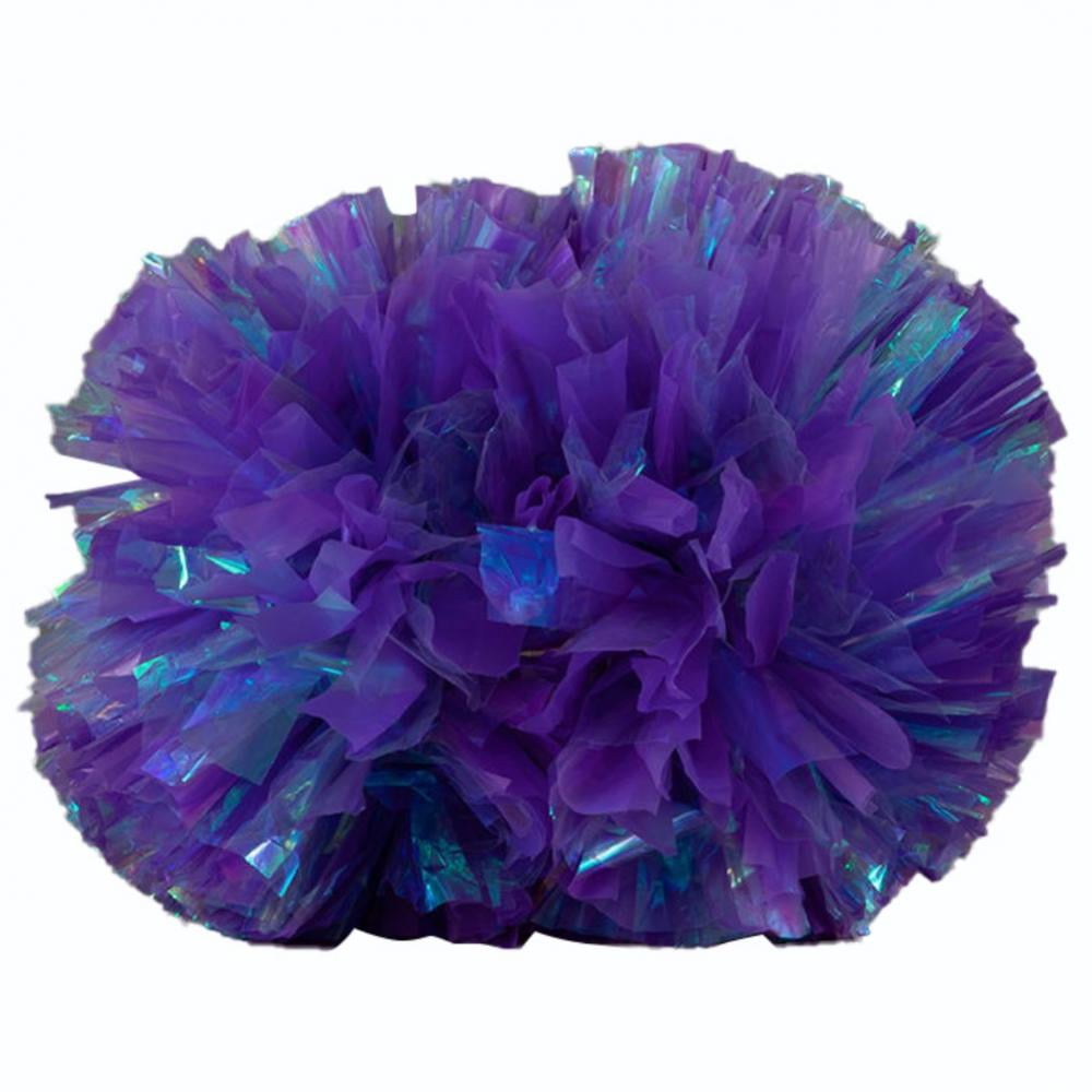 Plastic Poms Cheerleading Pom Metallic Foil Flower Balls for Festival ...