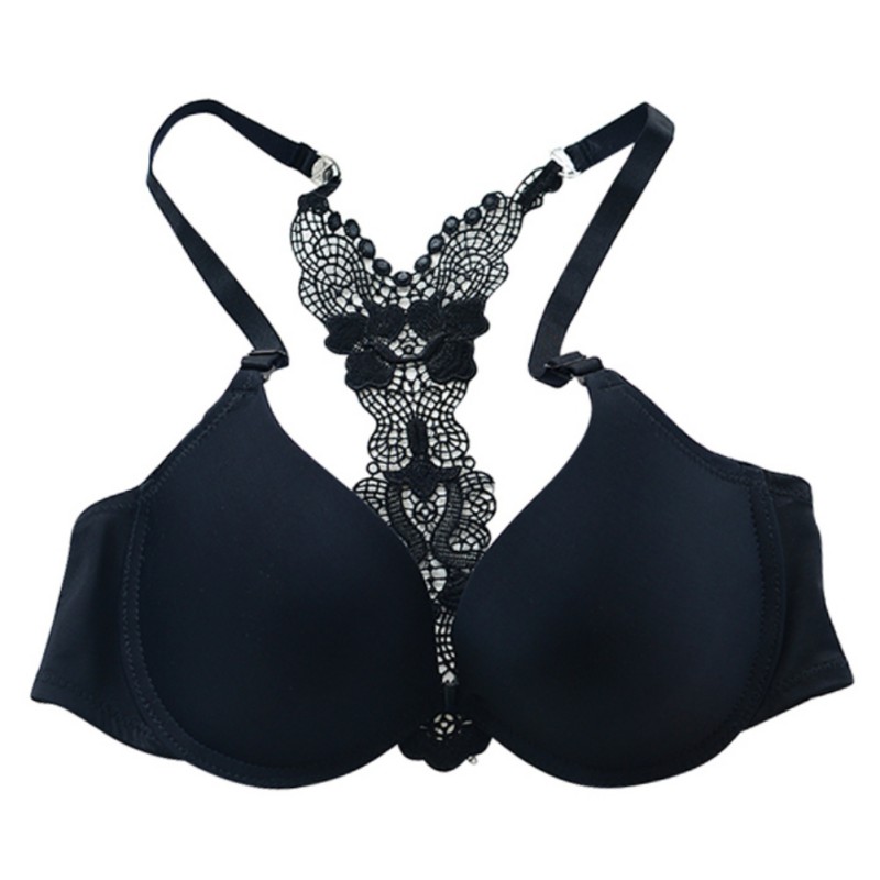 Womens Bras,Front Buckle Y-Shaped Beautiful Back Gather Adjustment ...