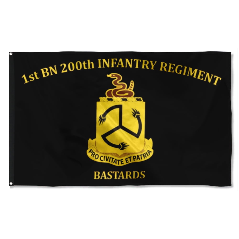 1st BN 200th Infantry Regiment Flag 3x5Feet Military Banner with 2 ...