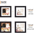 COEQWD-5x5 Picture Frame, Display Pictures 4x4 with Mat or 5x5 Without ...
