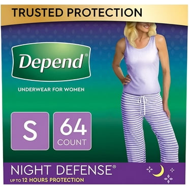 Depend Night Defense Adult Incontinence & Postpartum Bladder Leak ...