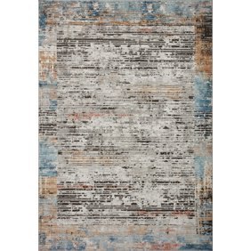 Luxe Weavers Marble Swirl Collection Gray Abstract Area Rug 5x7 ...