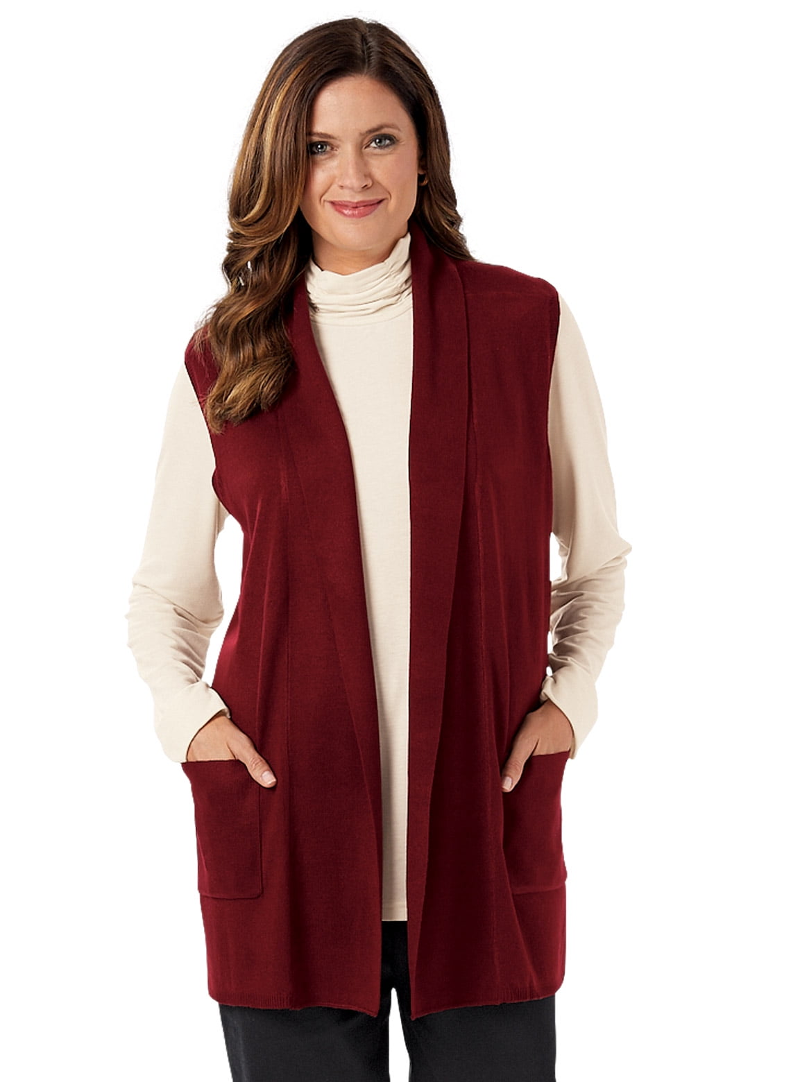 Long Sweater Vest - Walmart.com