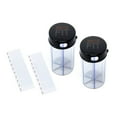 Pill Thing Monster Jr Round Holder Pill Dispenser Bottle with Labels, 2 ...